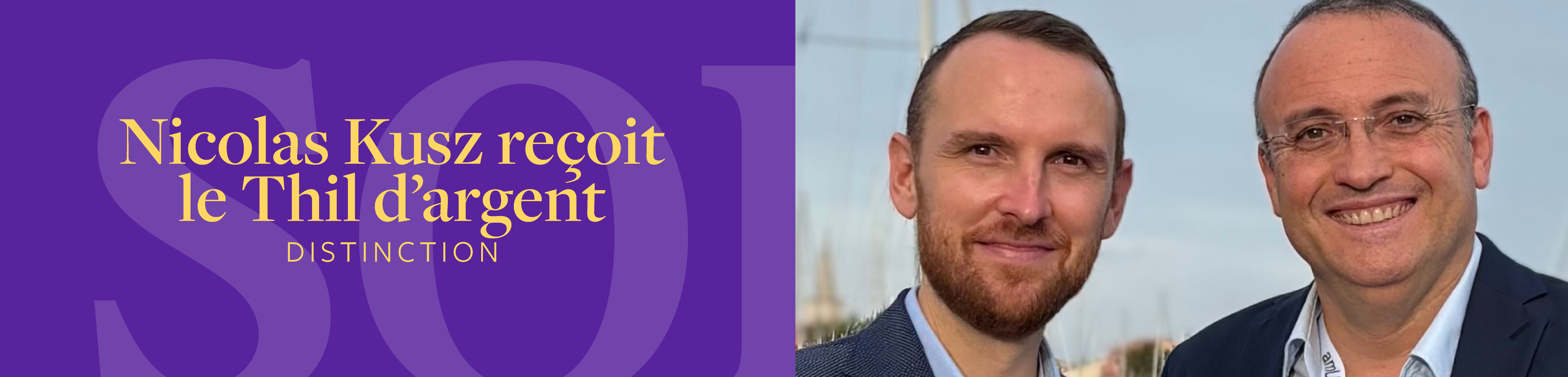 Nicolas Kusz awarded the Silver Thil for his doctoral research - UFR ...